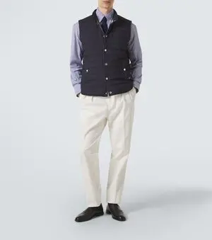 Brunello Cucinelli Padded Vest - Blue