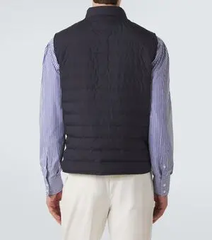 Brunello Cucinelli Padded Vest - Blue