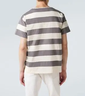 Miu Miu Striped Cotton Jersey T-shirt