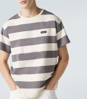 Miu Miu Striped Cotton Jersey T-shirt