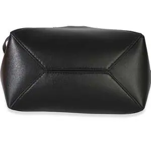 Loewe Shiny Calfskin Puzzle Fold Tote - Black