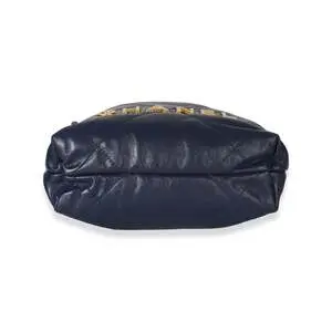 Chanel Navy Quilted Calfskin 22 Hobo Bag