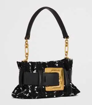 Balmain Mini Tweed Anthem Shoulder Bag