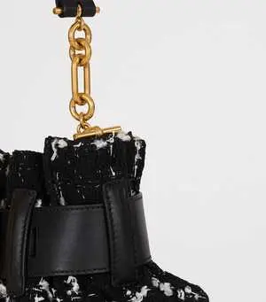 Balmain Mini Tweed Anthem Shoulder Bag