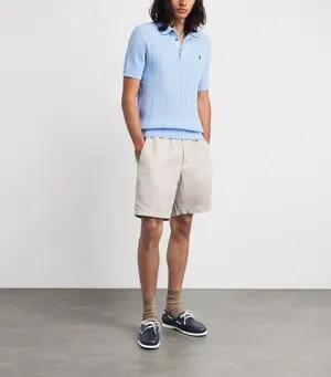Polo Ralph Lauren Merton Leather Boat Shoes - Navy