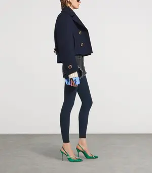 Balenciaga Wool Cropped Pea Coat