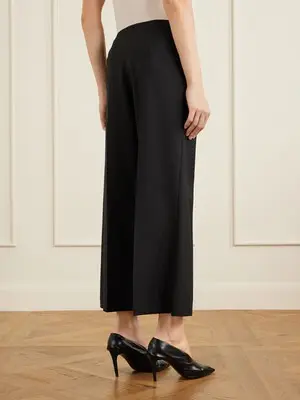 Khaite Walter" Wool Mid-rise Flared Leg Pants