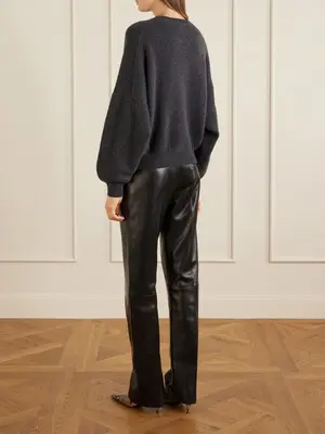 Khaite Margaux Cashmere Oversized Sweater - Gray