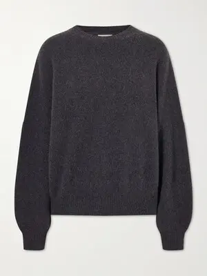 Khaite Margaux Cashmere Oversized Sweater - Gray