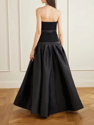 Rebecca Vallance Zendaya Crepe And Satin Gown With Bow Embellishments
