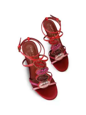 Kurt Geiger Kiss Heeled Sandals - Red