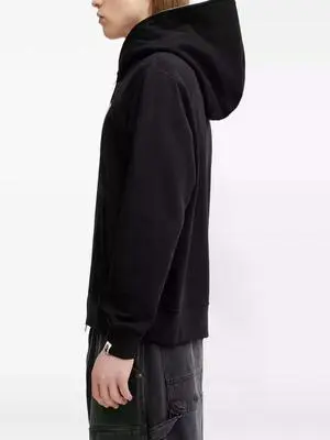 A BATHING APE Logo Patch Zip-up Hoodie
