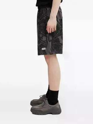 AAPE BY *A BATHING APE Graphic Print Logo Shorts