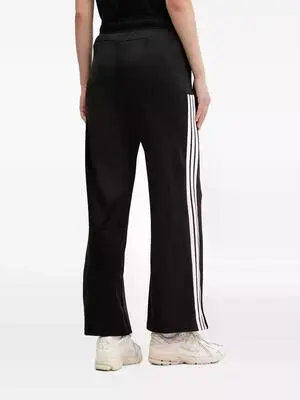 Adidas Logo Print Side Stripe Track Pants - Black