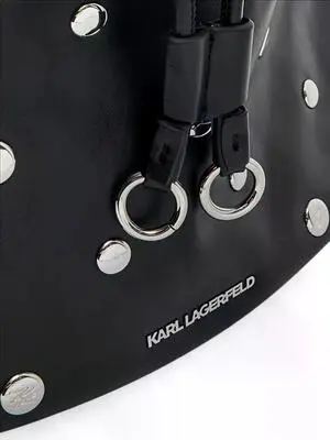 Karl Lagerfeld Studded Dome Bucket Bag