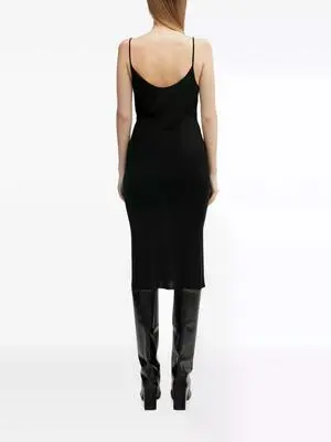 Rick Owens V-neck Spaghetti Strap Midi Dress