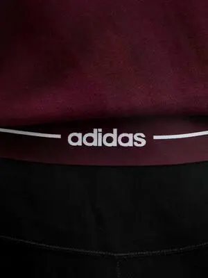 Adidas Logo Waistband Cropped Hoodie