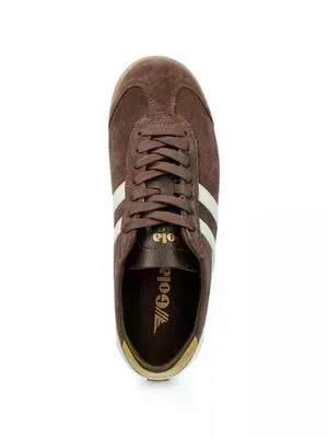 Gola Suede-finish Logo-print Sneakers - Brown