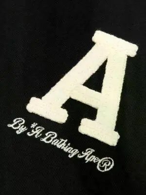 AAPE BY *A BATHING APE Letter-patch T-shirt - Black