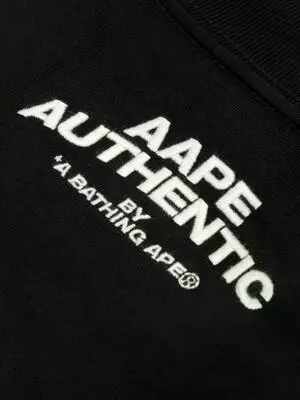 AAPE BY *A BATHING APE Letter-patch T-shirt - Black