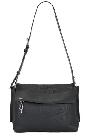 Givenchy Grained Soft Leather Crossbody Bag - Black