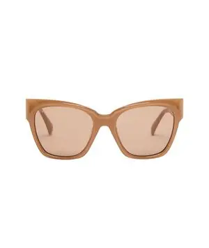 Max Mara Butterfly Frame Sunglasses - Camel