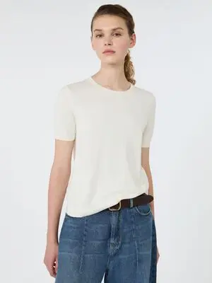 Max Mara Silk And Cotton Crew-neck Sweater