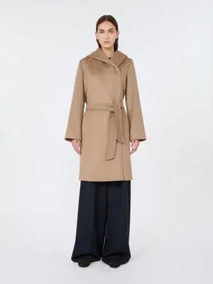 Max Mara Wool Broadcloth Robe Coat