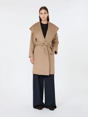 Max Mara Wool Broadcloth Robe Coat