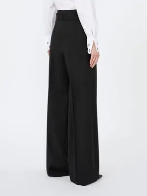 Max Mara High-waisted Woollen Cloth Trousers