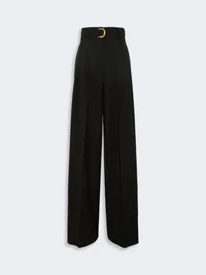 Max Mara High-waisted Woollen Cloth Trousers