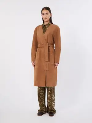 Max Mara Suede Duster Coat