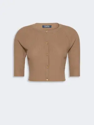 Max Mara Woollen Yarn Cropped Cardigan