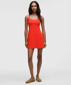 Lululemon Flow Y Dress - Cherry Ember