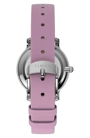 Timex® X Peanuts® Transcend Snoopy Hug Leather Strap Watch