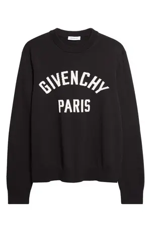 Givenchy Couture Intarsia Crewneck Sweater - Black