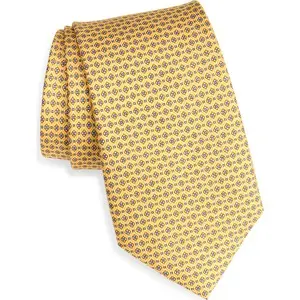 Nordstrom Floral Silk Jacquard Tie - Yellow