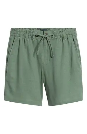 Mack Weldon Linen Blend Drawstring Shorts - Cactus