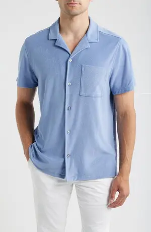 Mack Weldon Terry Cloth Camp Shirt - Desert Spring