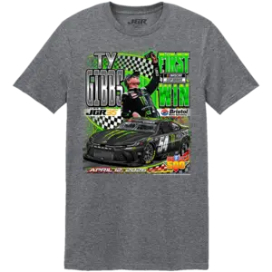 CLASSIC INK Ty Gibbs First Nascar Cup Series Win Commemorative T-shirt - Heather Charcoal