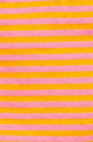 YANYAN Patchwork Stripe Linen Blend Beanie