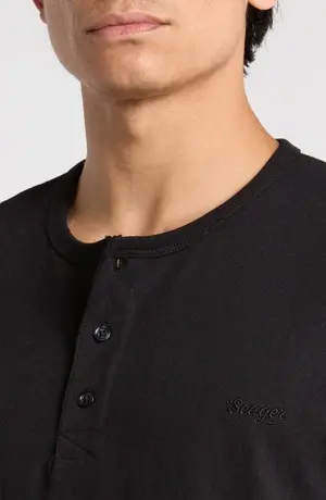 SEAGER CO Cotton Henley
