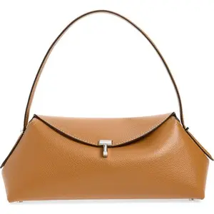TOTEME T-lock Leather Shoulder Bag - Tan