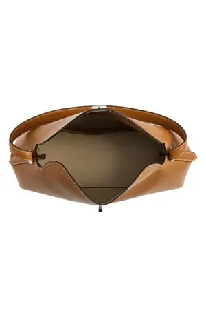TOTEME T-lock Leather Shoulder Bag - Tan