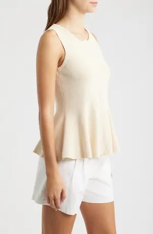 Deluc Puglia Knit Peplum Vest