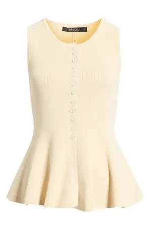 Deluc Puglia Knit Peplum Vest