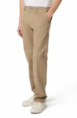 Paige Vincent Straight Leg Sateen Chinos