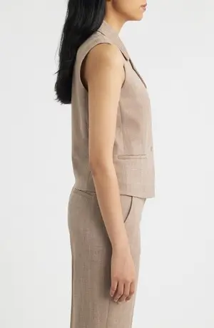 Anne Klein Herringbone Vest