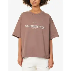 4TH & RECKLESS Naya Brand-print Cotton T-shirt