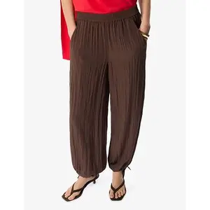 Whistles Balloon-leg Tie-hem Woven Trousers